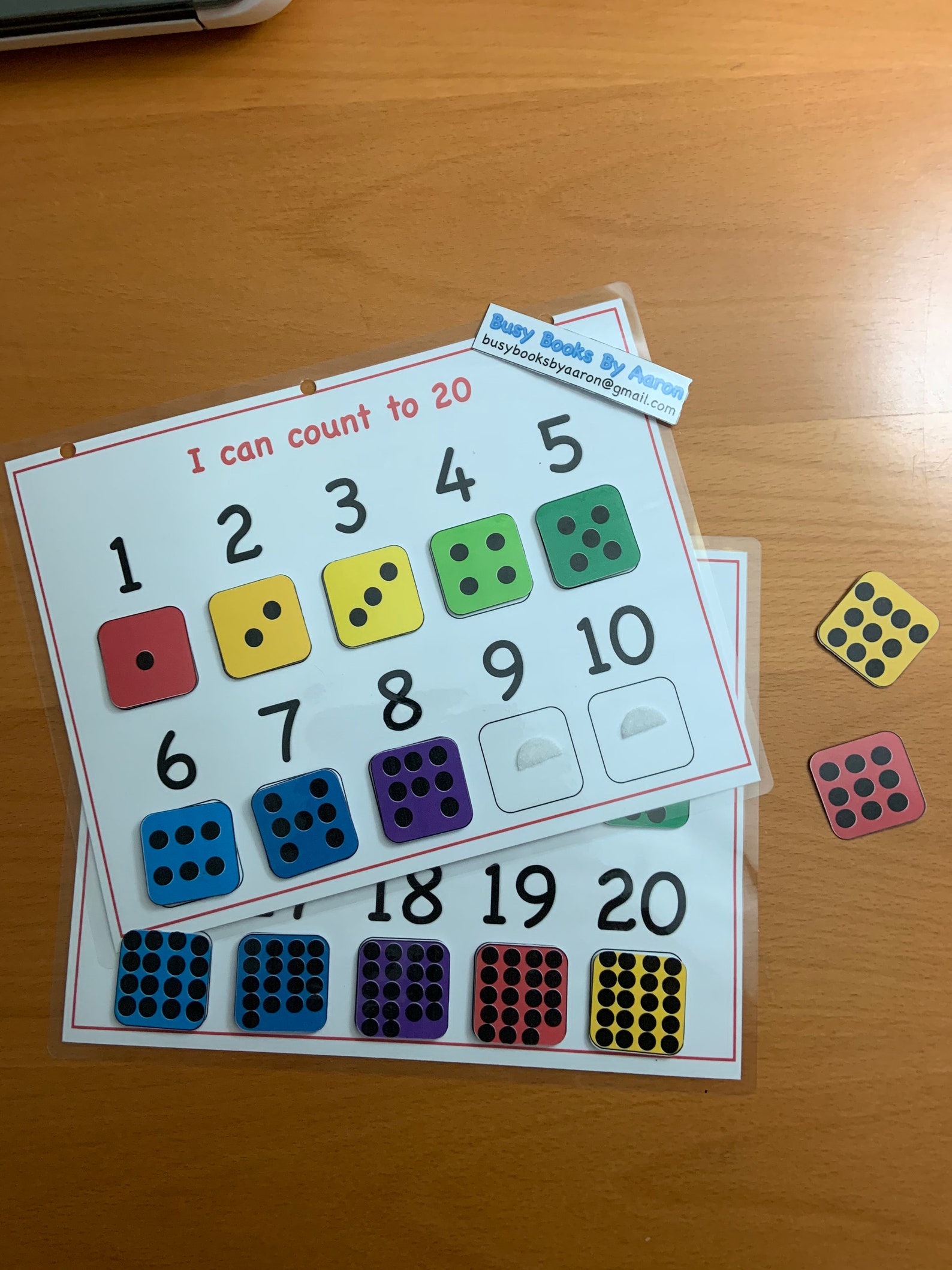 Printable Busy Book Activity: I Can Count to 20! - Etsy