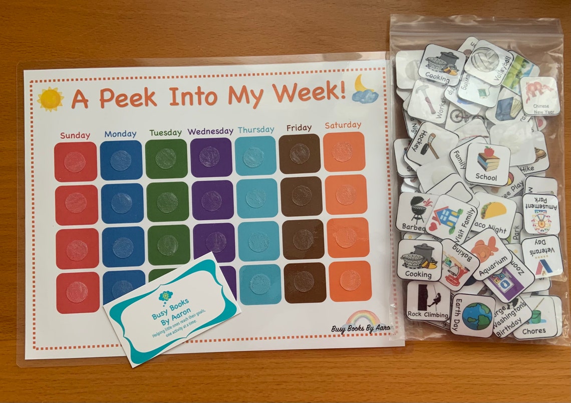 Printable Weekly Visual Schedule - Etsy Canada