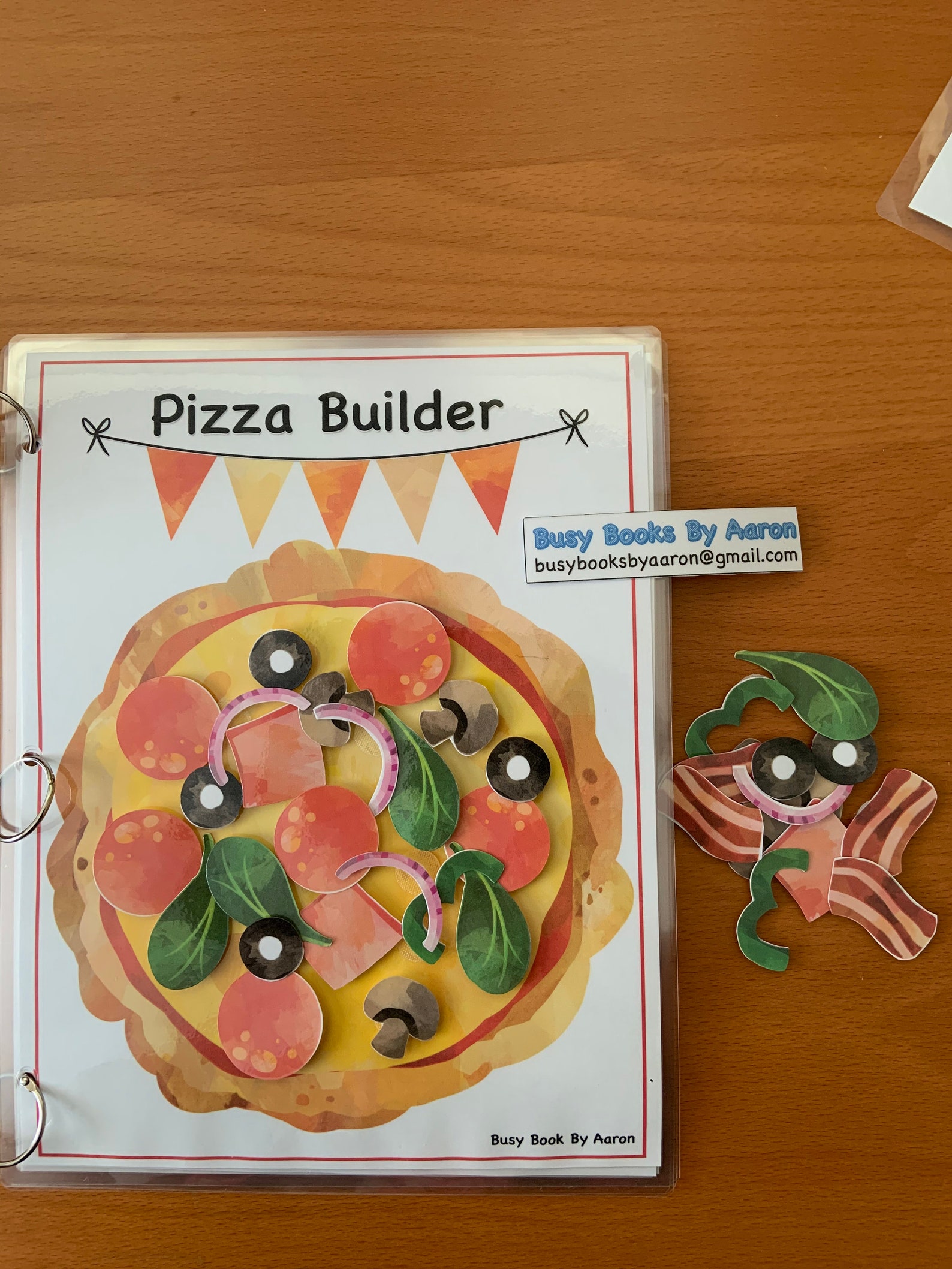 Printable Busy Book Activity: Pizza Builder - Etsy