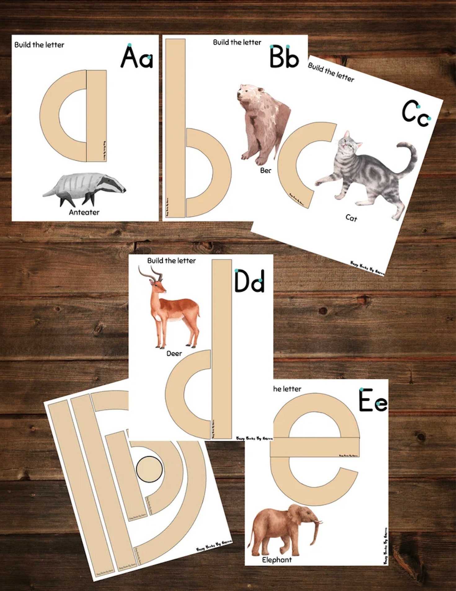 Handwriting Without Tears Inspired Lowercase Flashcards and Full Pages ...