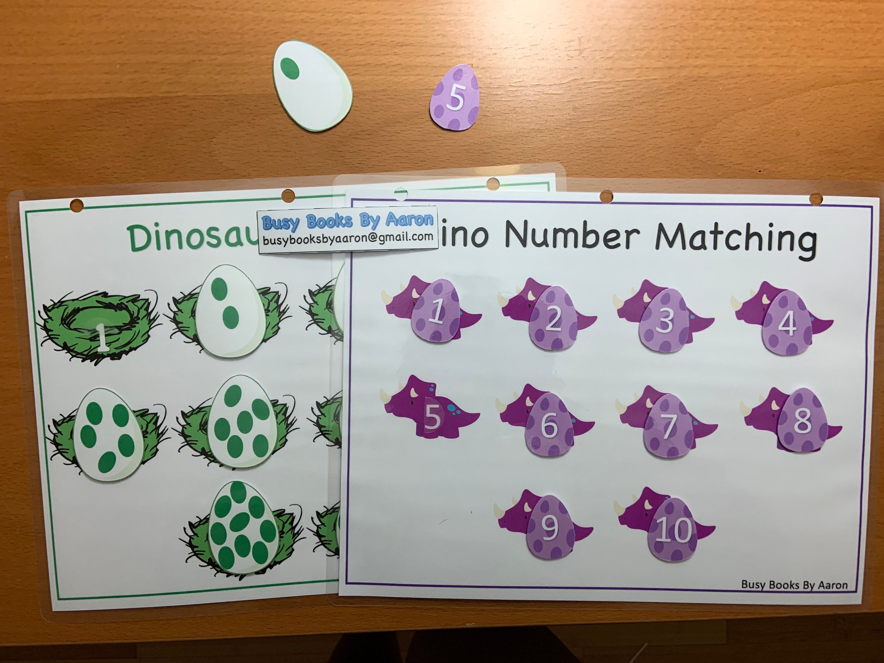 Dinosaur Toddler Busy Book Printable, Learning Binder, Educational ...