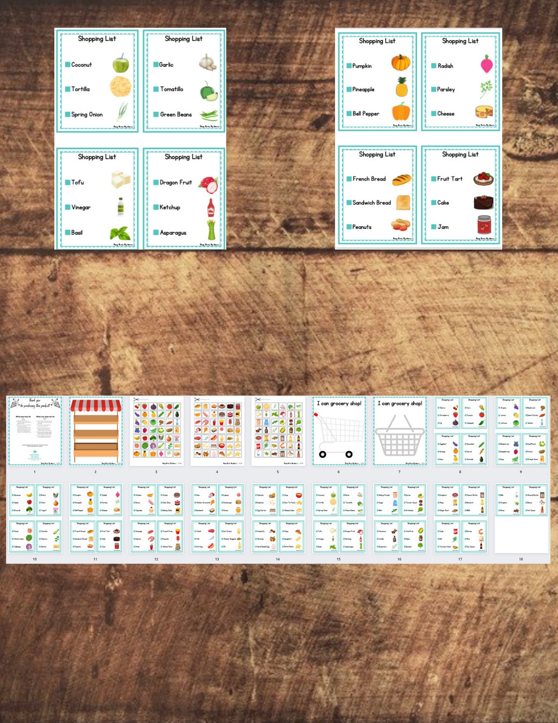 Printable Grocery Shopping Activity - Etsy