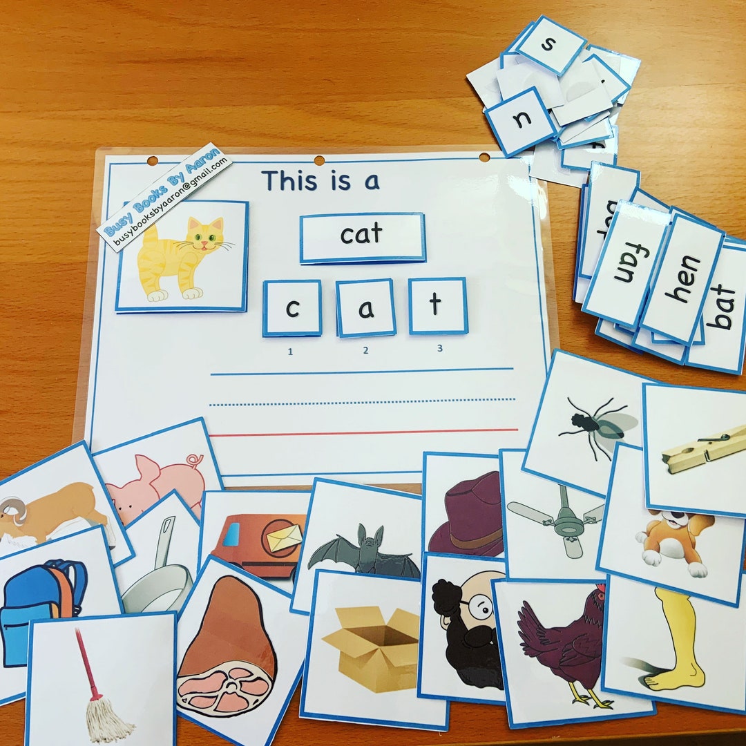 Printable Busy Book Activity: Spelling - Etsy