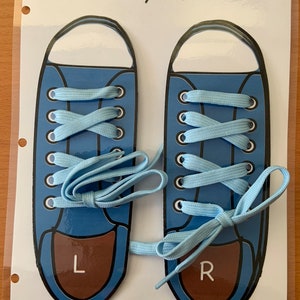 Busy Book Activity: I Can Tie My Shoe Laces! (assorted Colors as Shown ...