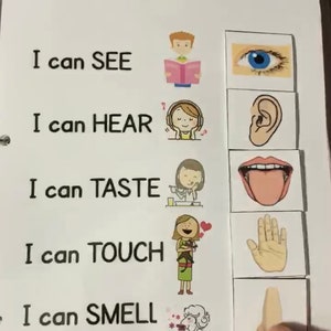 Printable Busy Book Activities: the Senses - Etsy