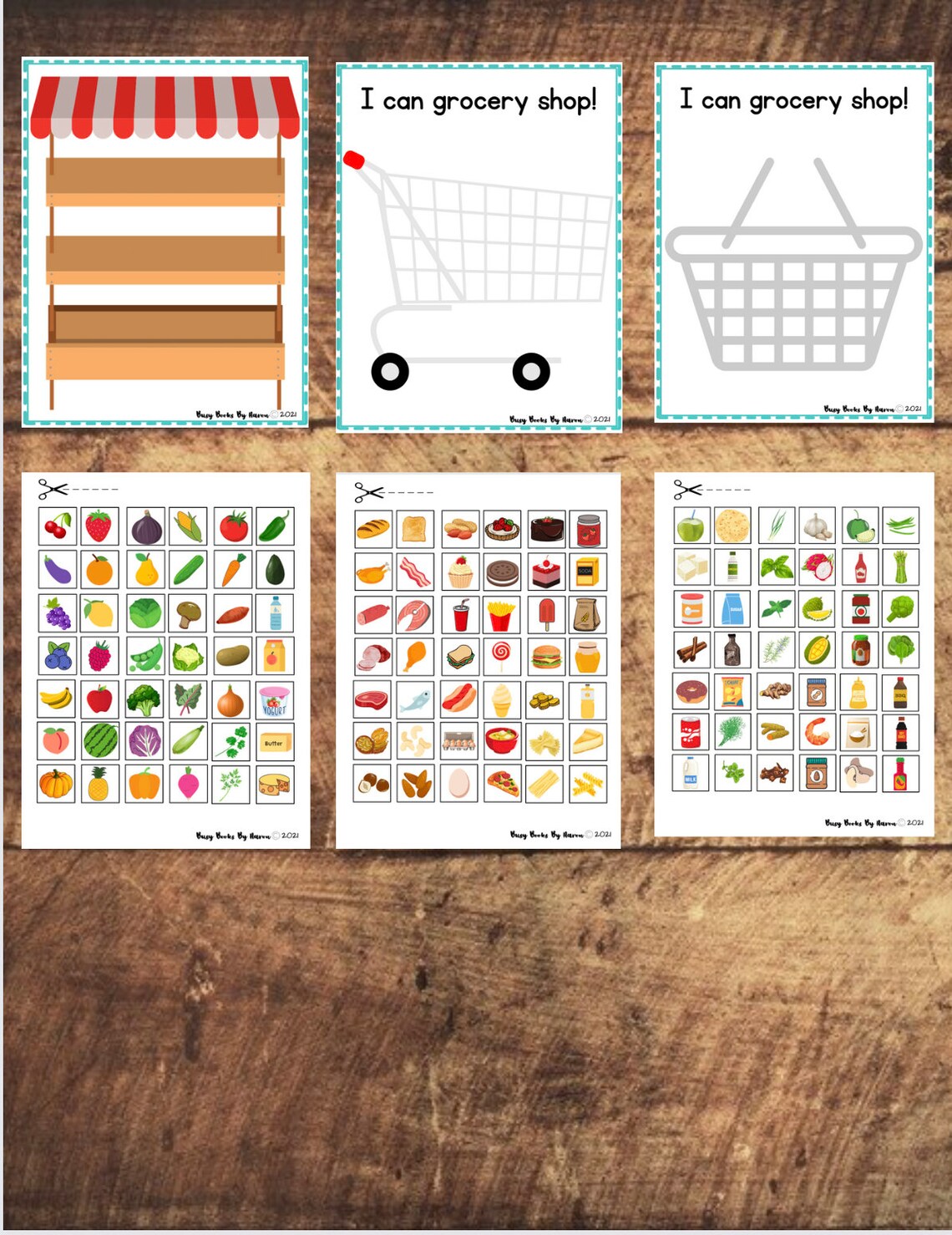 Printable Grocery Shopping Activity - Etsy