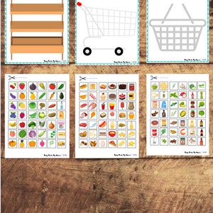Grocery Shopping Game Matching Game Shopping Activity Kids - Etsy