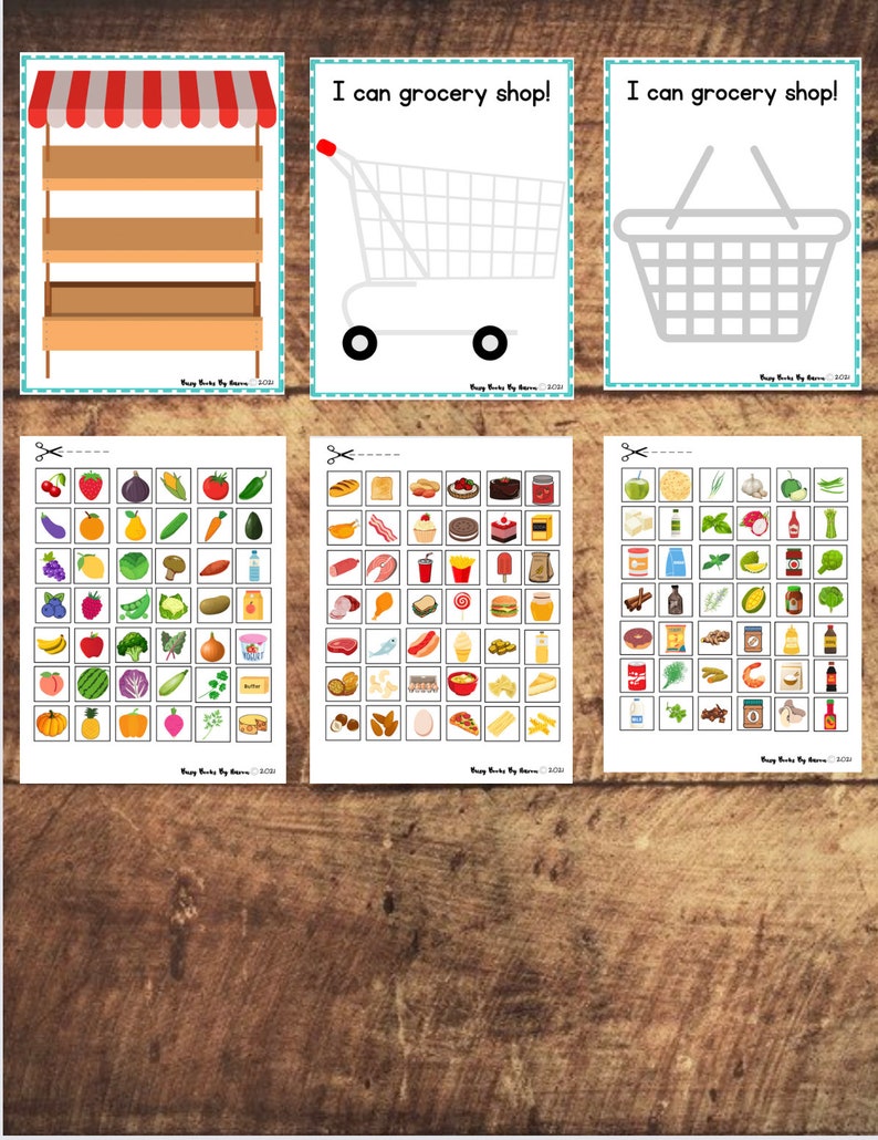 Printable Grocery Shopping Activity - Etsy
