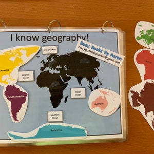 Busy Book Printable Activities: Geography - Etsy