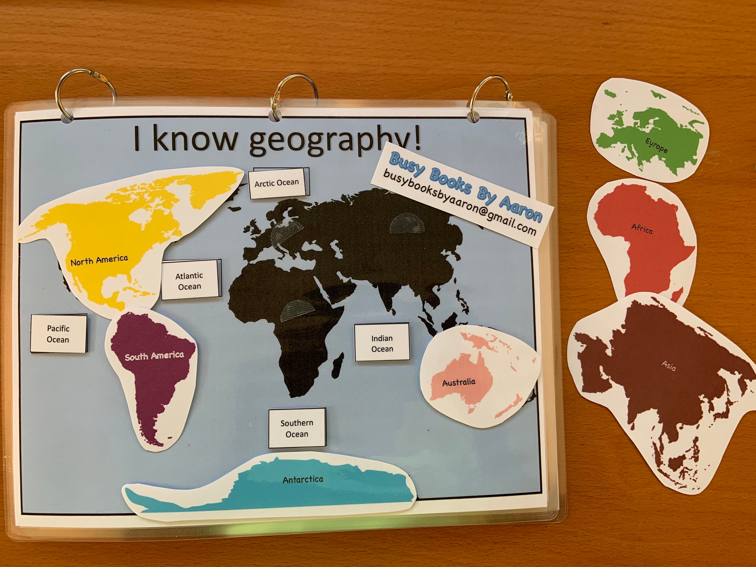 Busy Book Printable Activities: Geography - Etsy