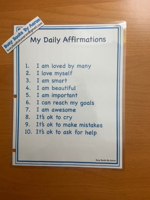 Printable Daily Affirmations - Etsy