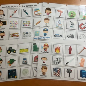 Printable Busy Book Activity: Community Helpers - Etsy