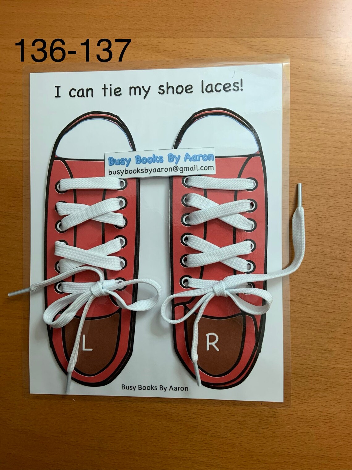 Busy Book Activity: I Can Tie My Shoe Laces assorted Colors - Etsy