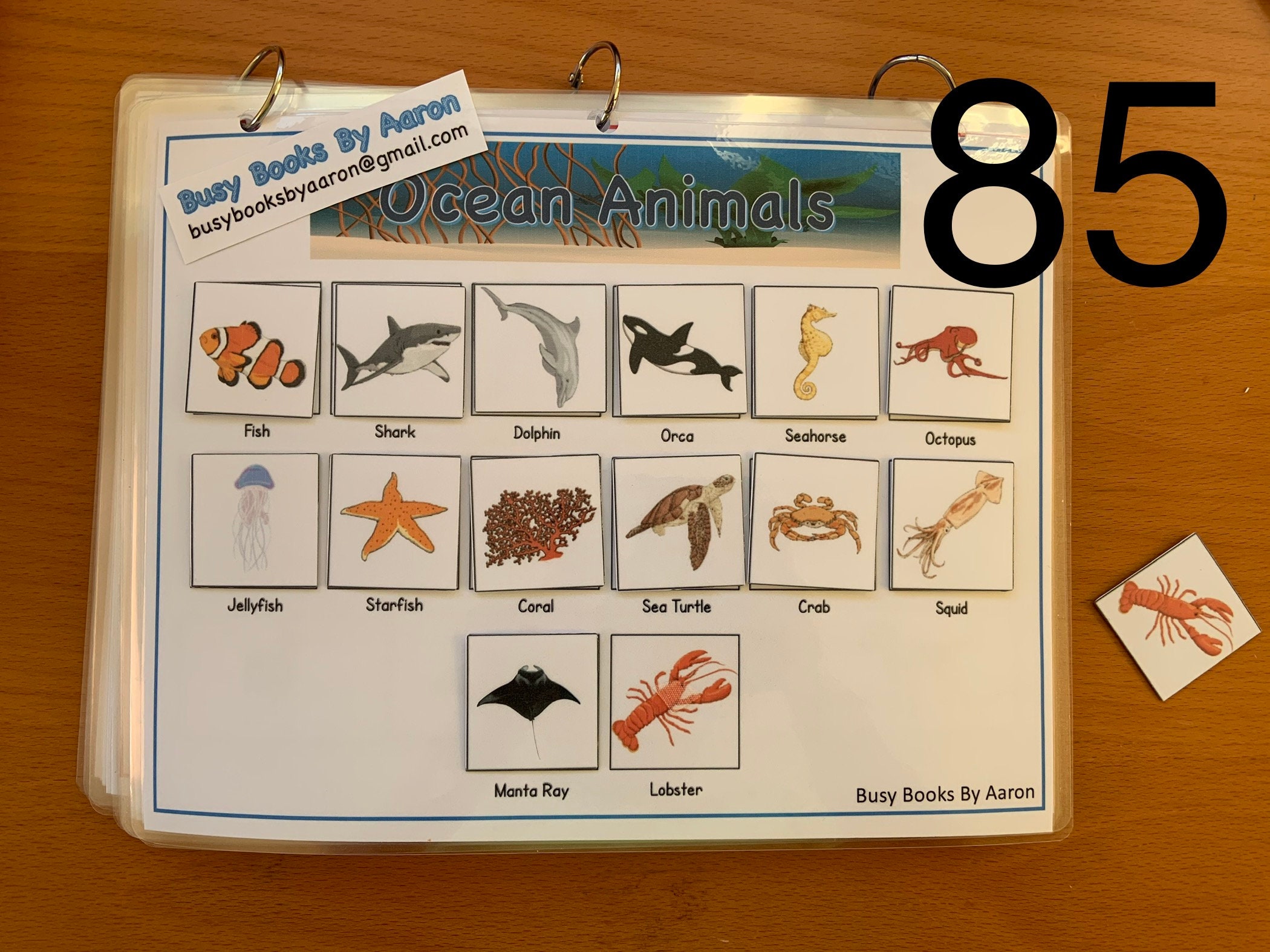 Printable Busy Book Activity: Ocean Animals - Etsy
