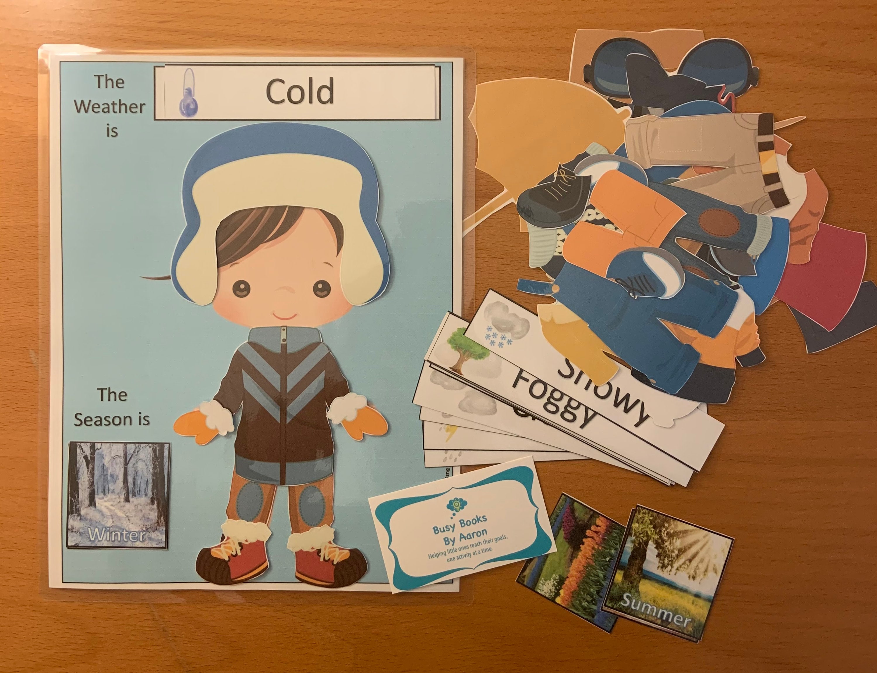 Printable Busy Book Activity: Boy Weather Dress up Activity - Etsy