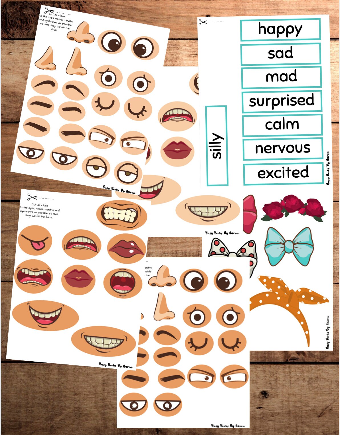 Girl Emotions Printable Busy Book Activity - Etsy