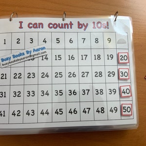 Printable Busy Book Activity: Counting by Multiples to 100 - Etsy