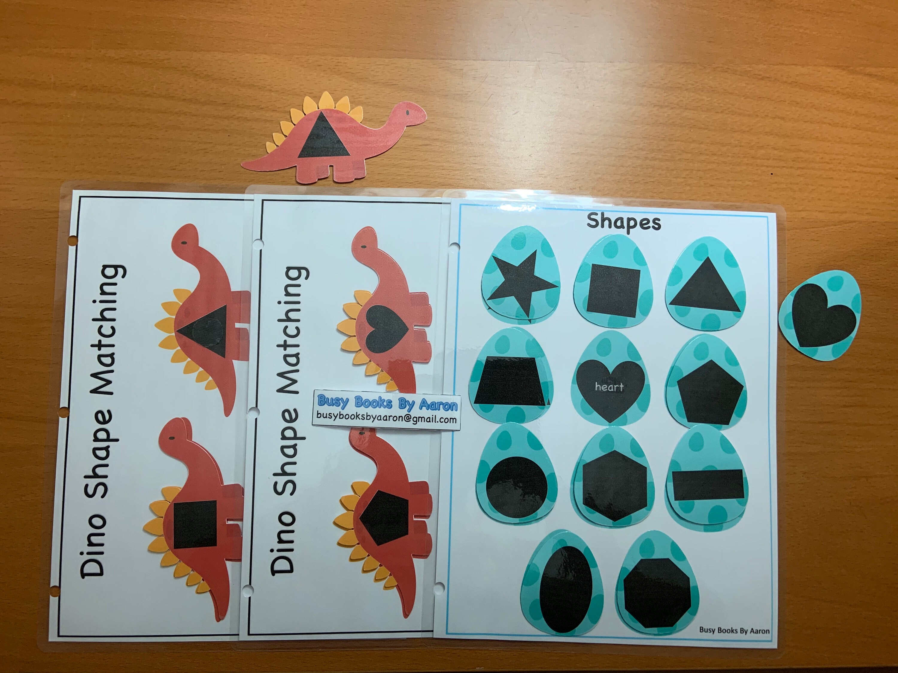 Dinosaur Toddler Busy Book Printable, Learning Binder, Educational ...