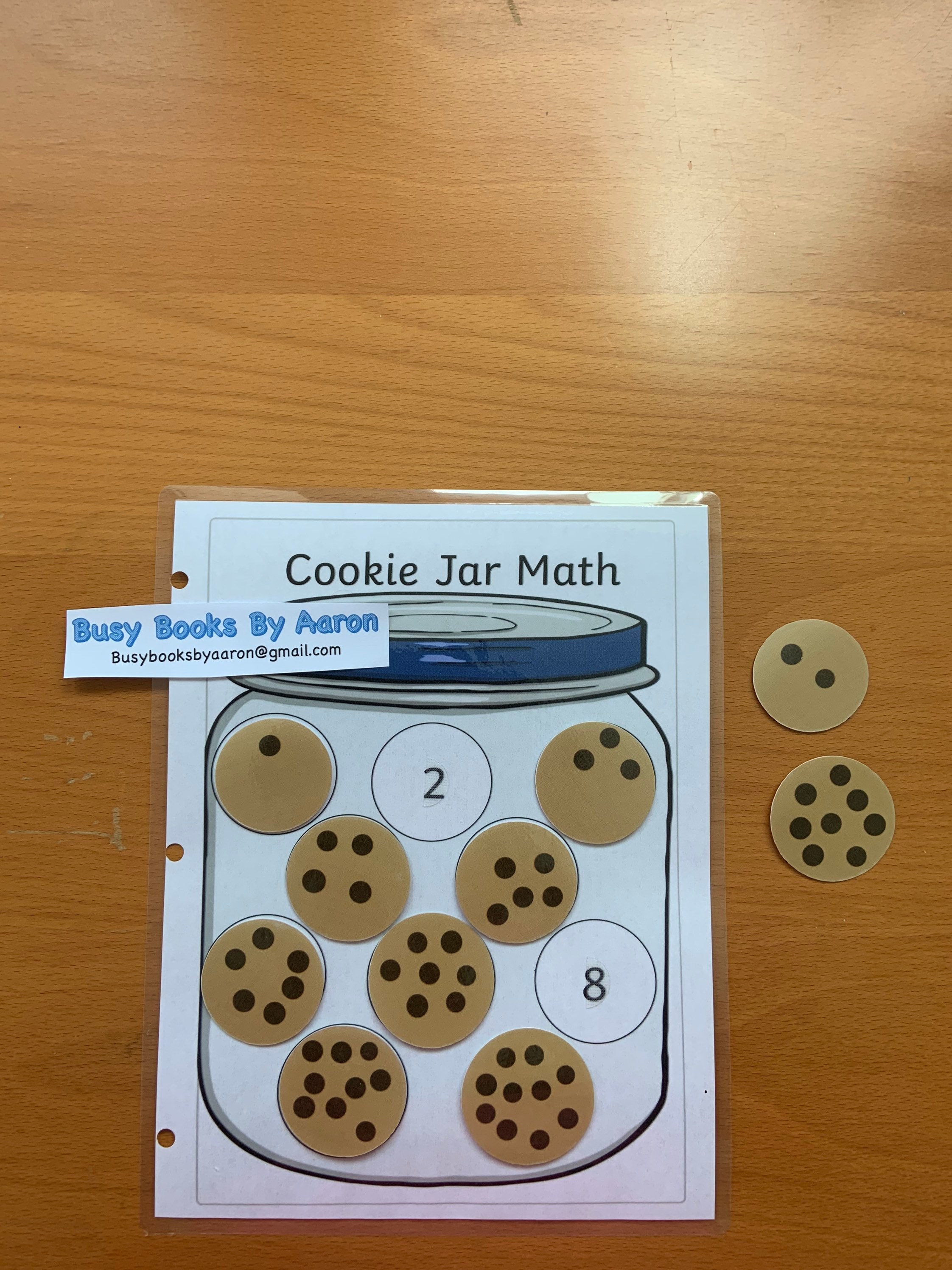 Digital Busy Book Activity: Cookie Jar Math - Etsy