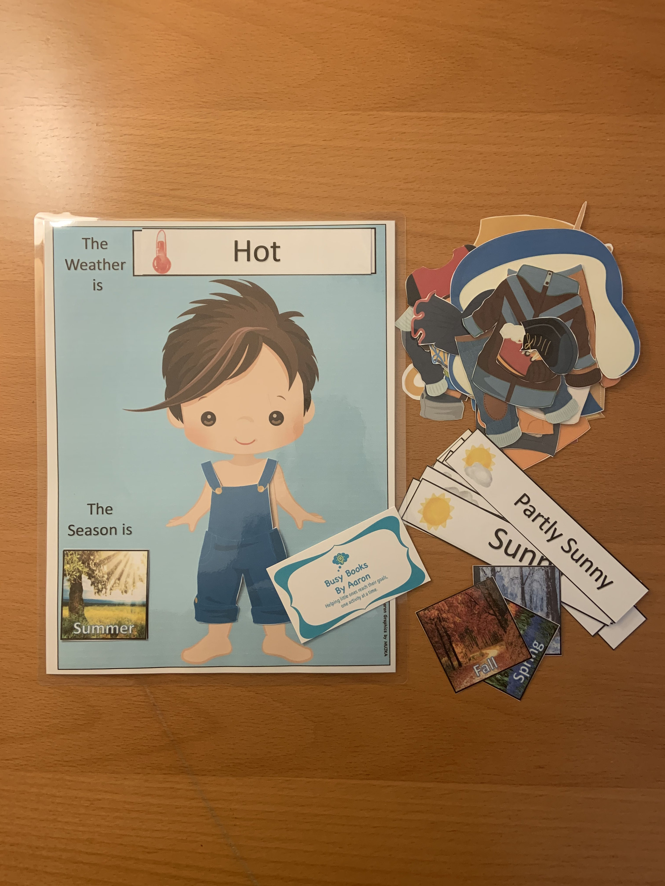 Printable Busy Book Activity: Boy Weather Dress up Activity - Etsy