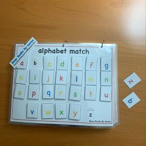 Printable Busy Book Activity: the Alphabet - Etsy