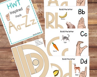 ASL Alphabet and Kindness Set - Etsy