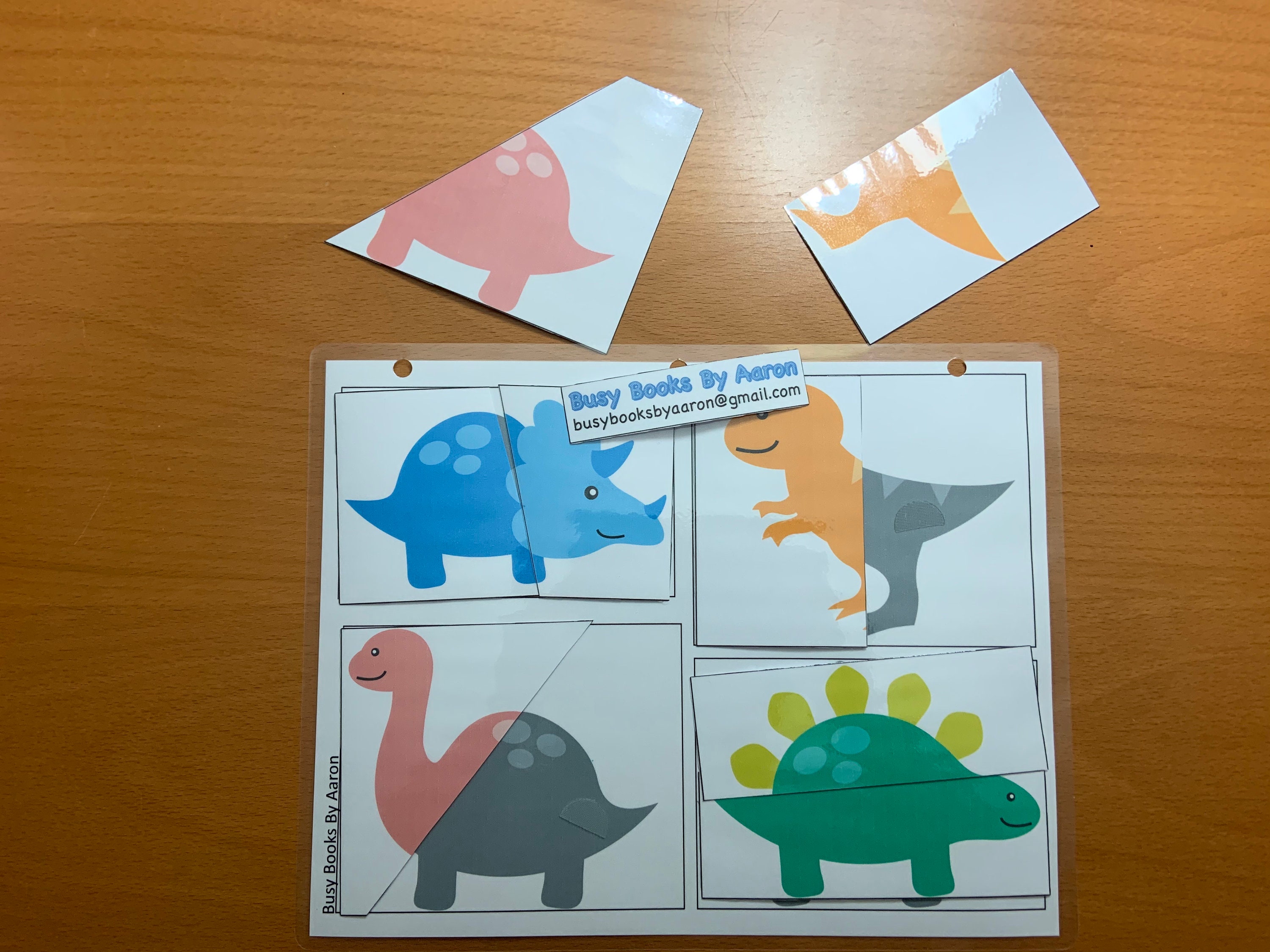 Dinosaur Toddler Busy Book Printable, Learning Binder, Educational ...