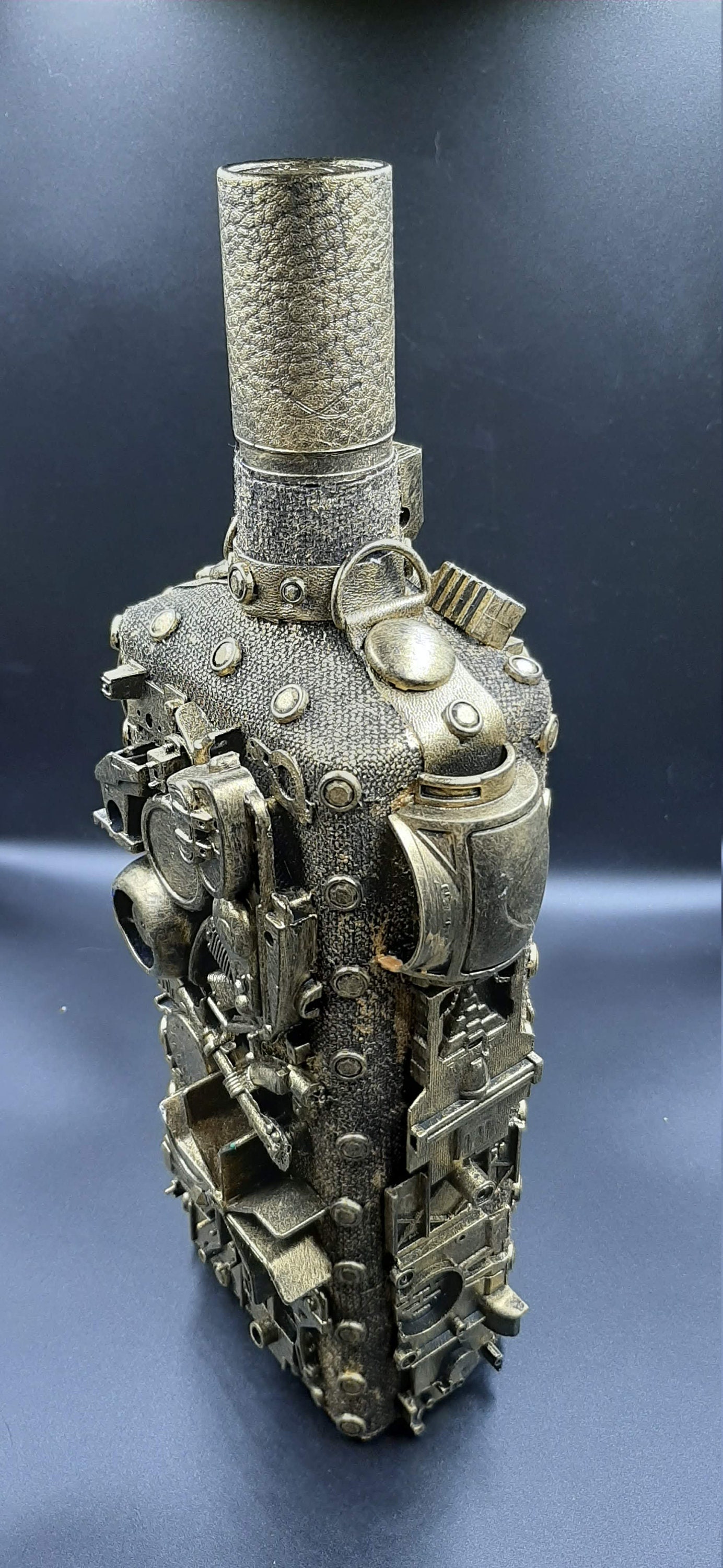 Amazing Steampunk Bottle 1 Liter Decorated Robot-like Ornament ...