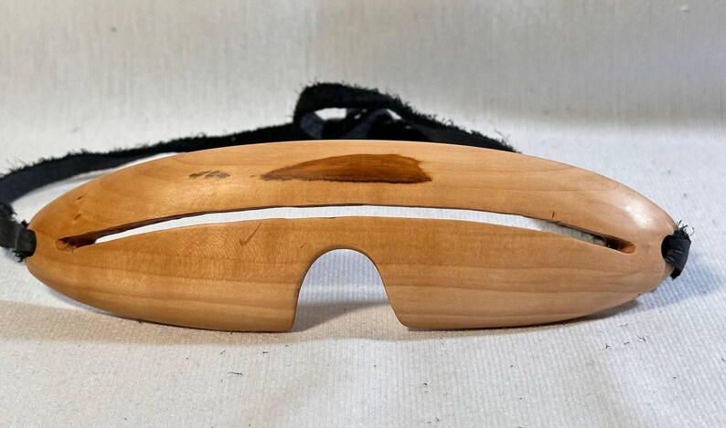 Inuit Snow Goggles, Yupik Replica Wooden Goggles, Long Eye Slit - Etsy