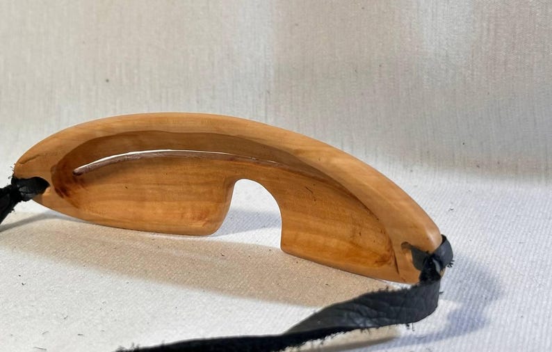 Inuit Snow Goggles, Yupik Replica Wooden Goggles, Long Eye Slit - Etsy