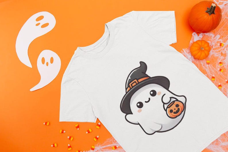 Cute Ghost Png, Halloween Png, Coffee Png, Boogie Png, Boogie Ghost ...