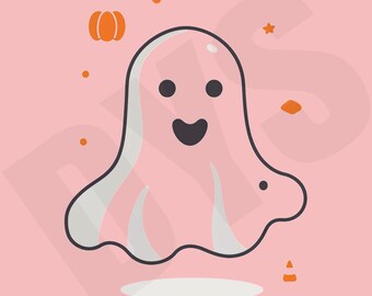 Cute Ghost Png, Halloween Png, Coffee Png, Boogie Png, Boogie Ghost ...