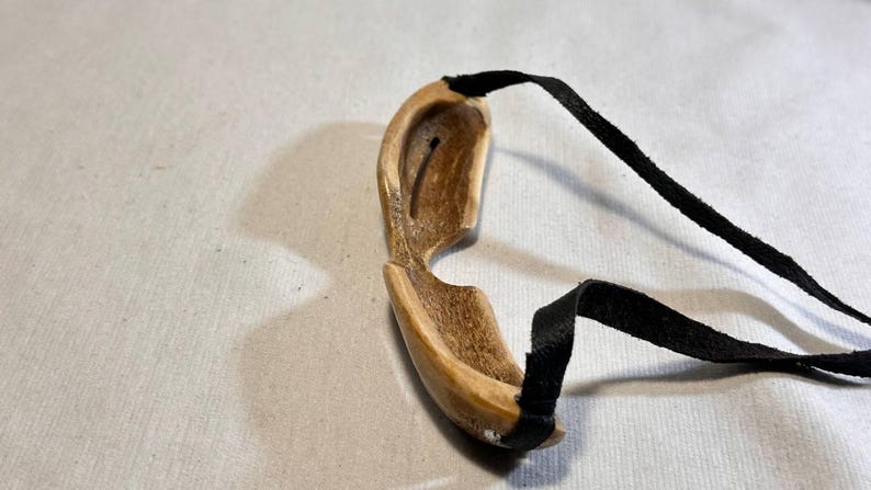 Inuit Snow Goggles, Yupik Snow Goggles, Eskimo Rustic Sunglasses ...
