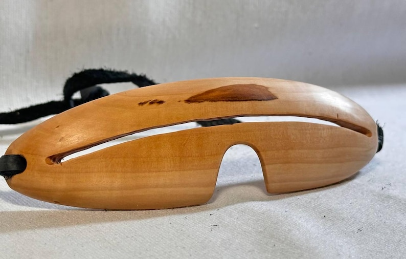 Inuit Snow Goggles, Yupik Replica Wooden Goggles, Long Eye Slit - Etsy