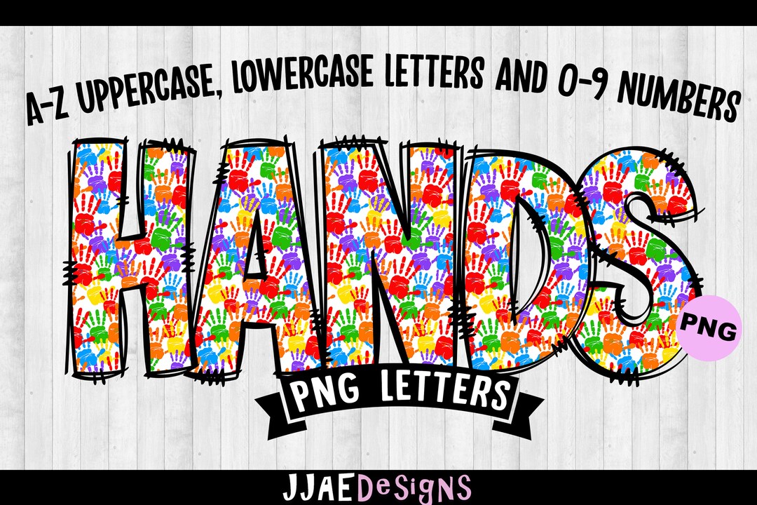 Manos para niños Alfabeto Letras PNG, Letras Doodle Letras PNG, Manos ...