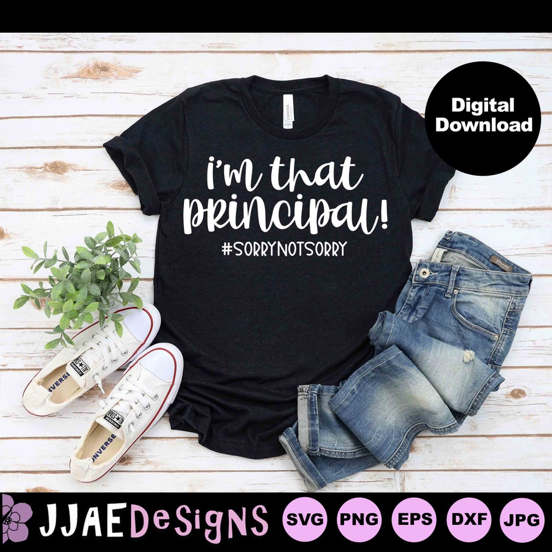 Principal Svg, Principal Shirt Svg, Back to School Svg, School ...
