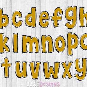Navy Blue & Gold Alphabet PNG Letters, Doodle Letters PNG Letters, Navy ...
