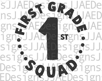 1st Grade Svg - Etsy