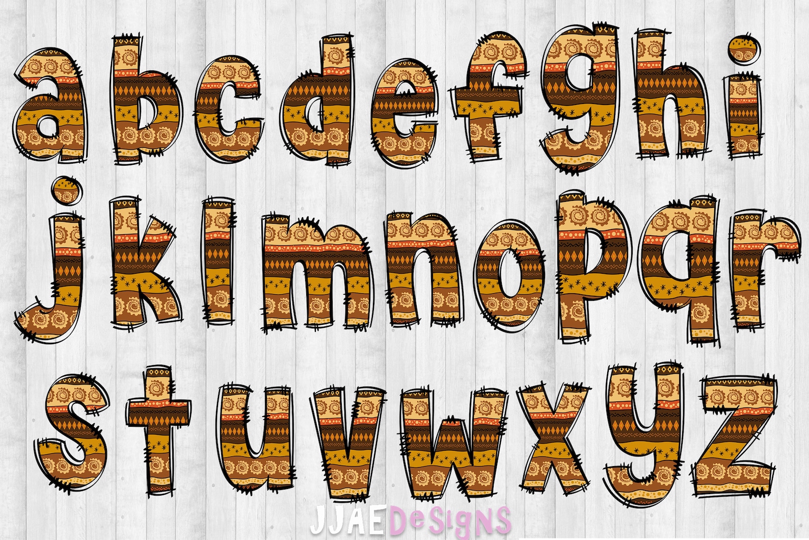 Africa Alphabet Bundle, Ethnic Alphabet Letters, Black History Month ...