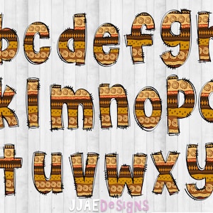 Africa Alphabet Bundle, Ethnic Alphabet Letters, Black History Month ...