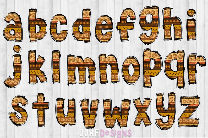 Africa Alphabet Bundle, Ethnic Alphabet Letters, Black History Month ...