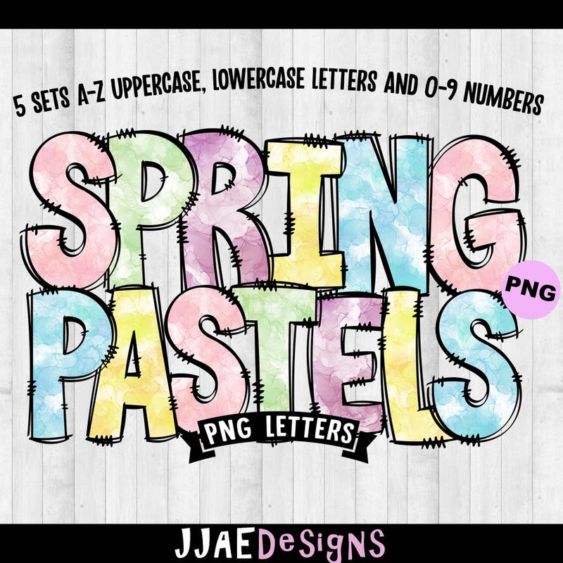 Spring Alphabet - Etsy