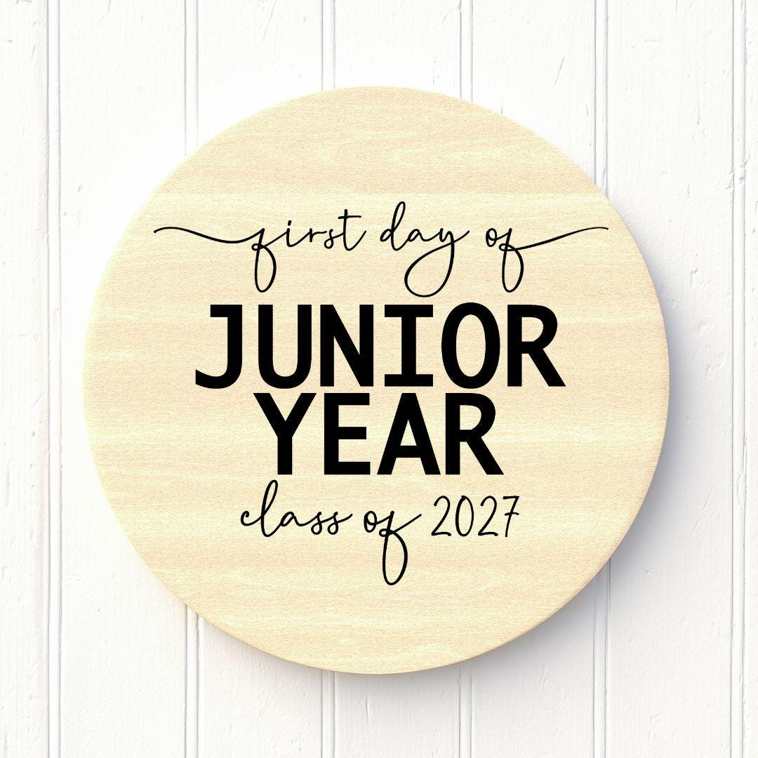 First Day of Junior Year, 2027 SVG, Class of 2027 SVG, First Day of ...