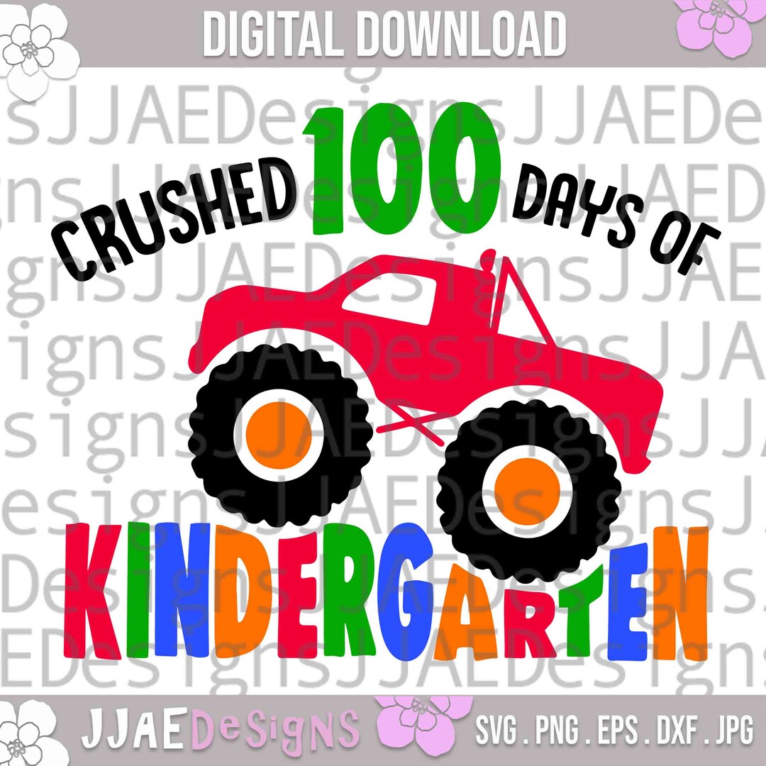 100 Days of Kindergarten SVG, 100th Day of School Svg, 100th Day ...