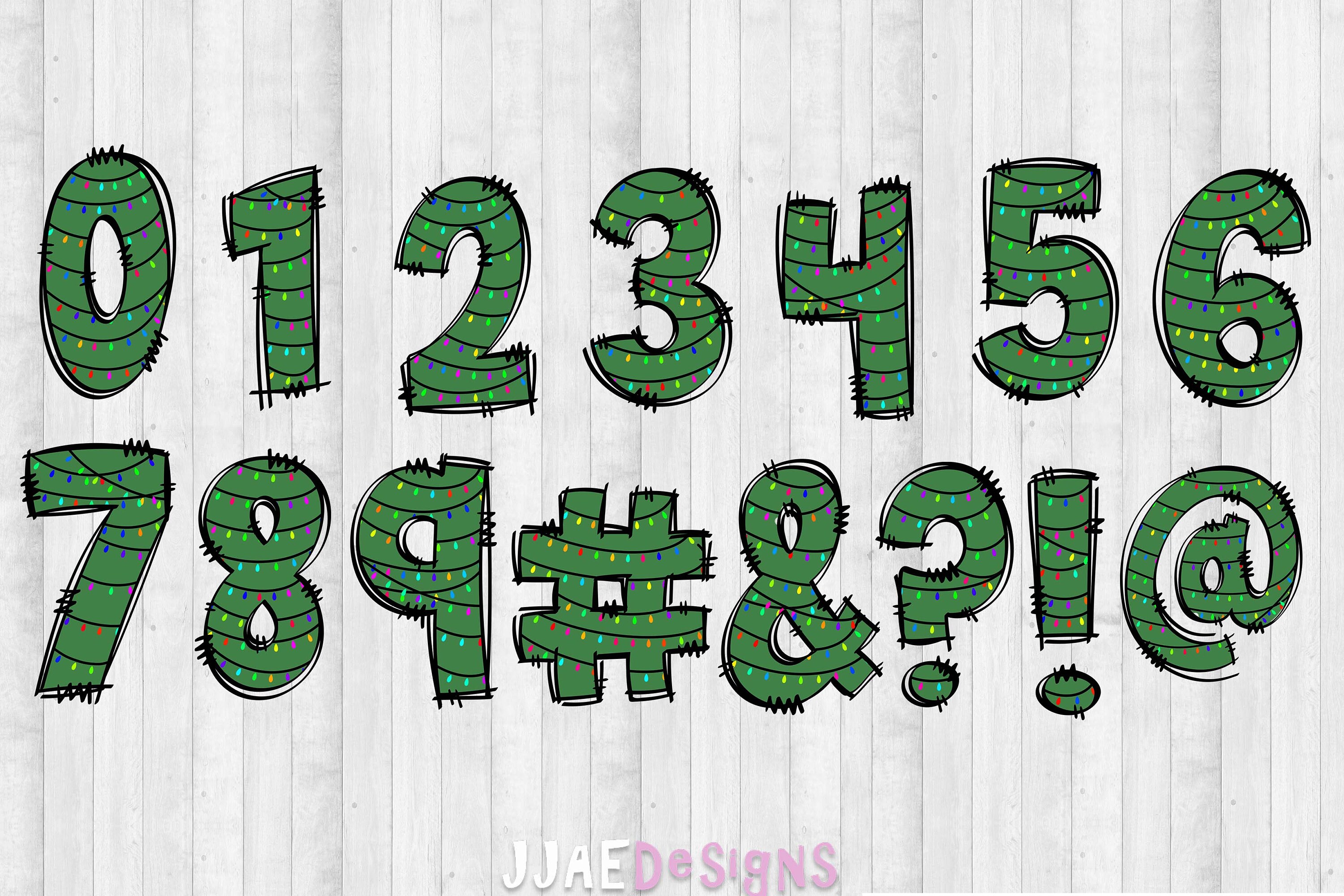 Christmas Alphabet PNG Letters Doodle Letters PNG Letters - Etsy