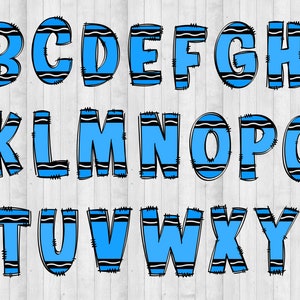 Crayon PNG Letters Sublimation, Alphabet Bundle, Crayon Png School Font ...