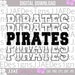 Pirates Svg, School Sports Team Shirt Svg, School Mascot Svg, Pirates ...