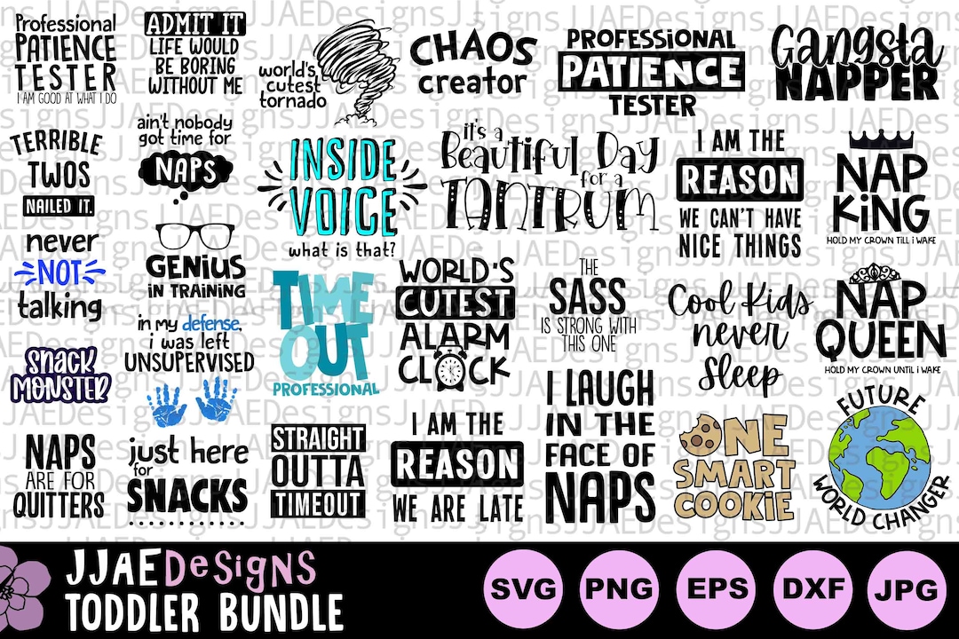 Funny Toddler Svg Bundle | Toddler Svg Bundle | Funny Kids Shirts Svg ...