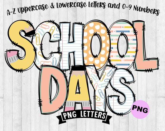 Back to School, Teacher Classroom Bulletin Boards Mega Doodle Letter ...