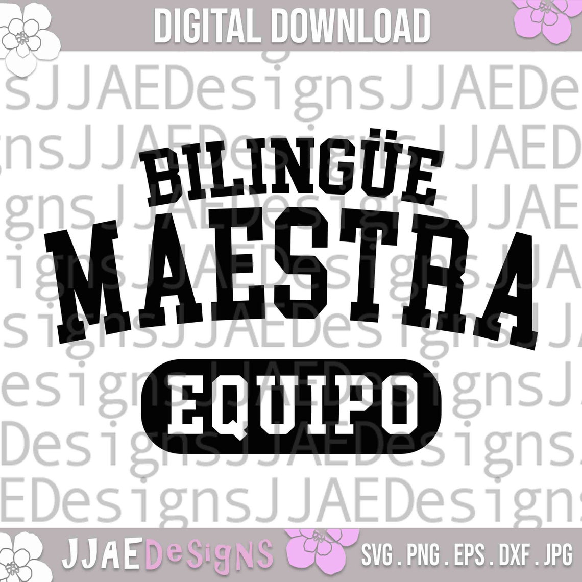 Bilingual Teacher Svg Maestra Bilingue First Day of School - Etsy